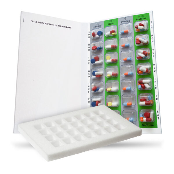 SureMed 7-Day, 4-Pass (4-doses per Day) Multi-Med Disposable Blister ...