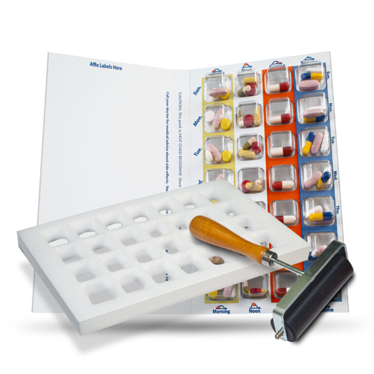 Qube 7-Day, 4-Pass (4-doses per Day) Multi-Med Disposable Large Blister ...