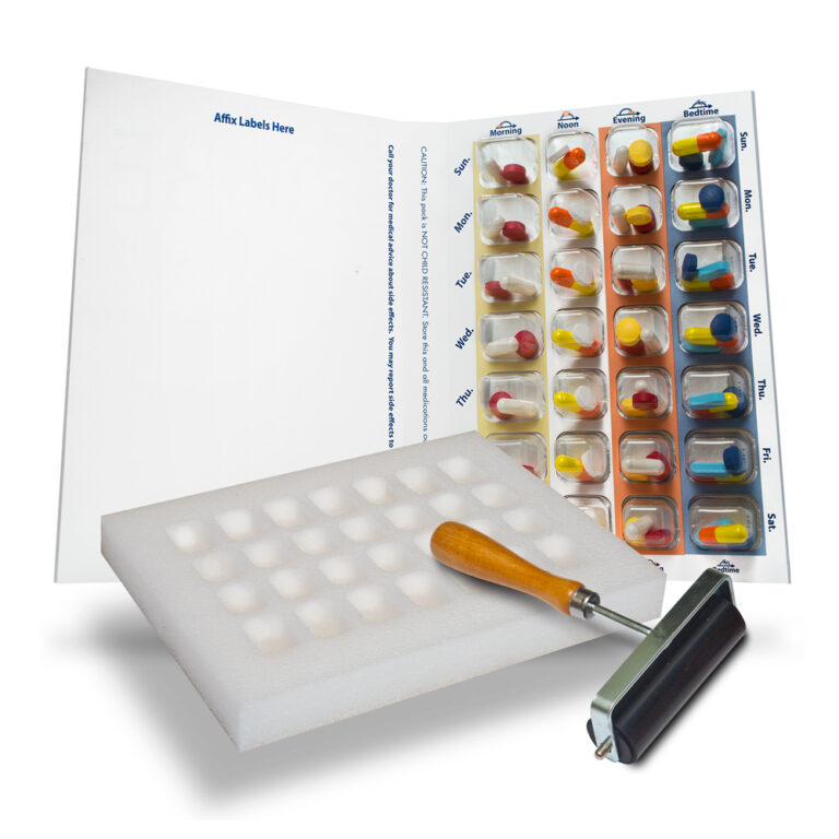 Qube 7-Day, 4-Pass (4-doses per Day) Multi-Med Disposable Large Blister ...